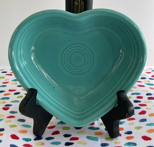 Fiestaware Turquoise Small Heart Bowl Fiesta Blue 9 oz Candy Dish | eBay