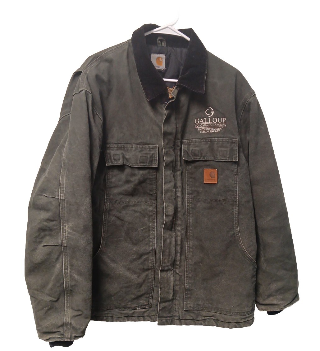 VTG Carhartt Green Insulated Work Jacket Mens Large F… - Gem