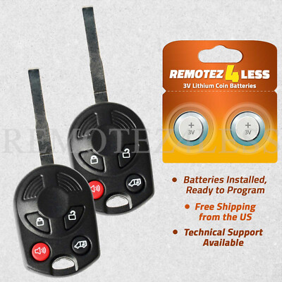 2x Keyless Entry Remote Car Key Fob 4btn Van For Ford (OUCD6000022) | eBay