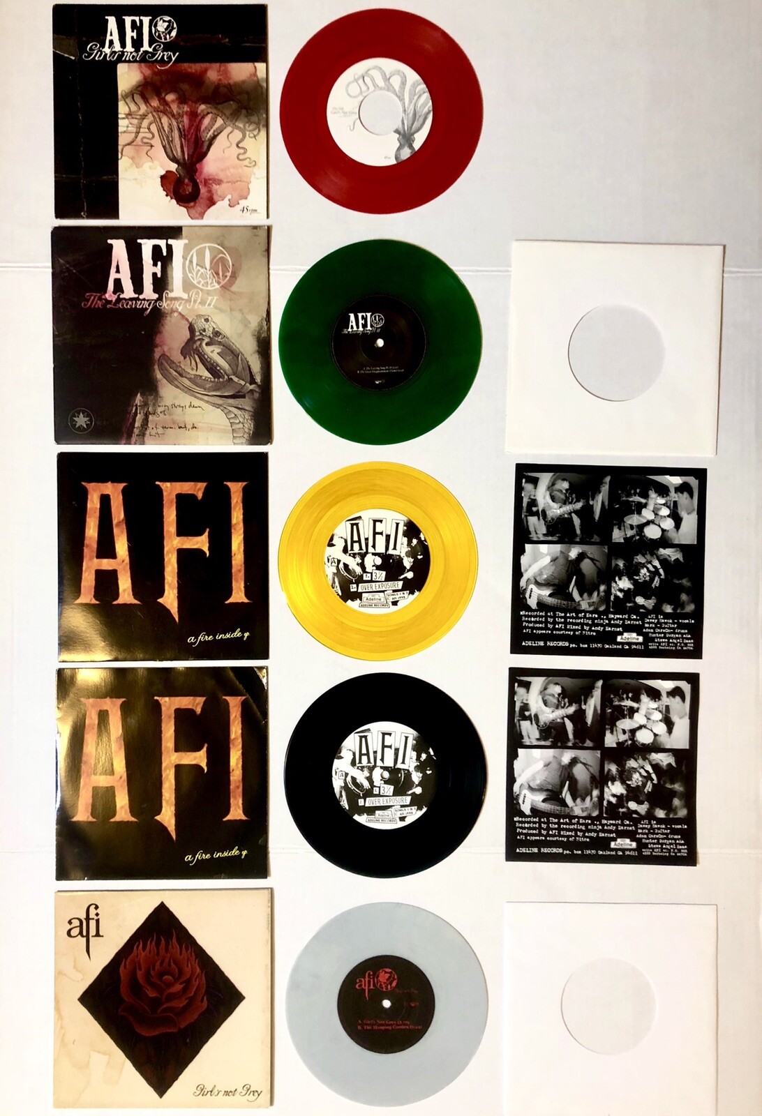 RARE HUGE AFI Vinyl Record Collection! Limited Edition Colored 45s ...