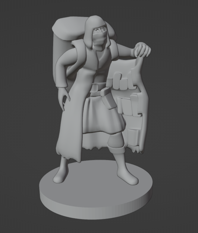 Mysterious Merchant Shopkeep Monster Manual 28mm Scale DND D&D Tabletop ...