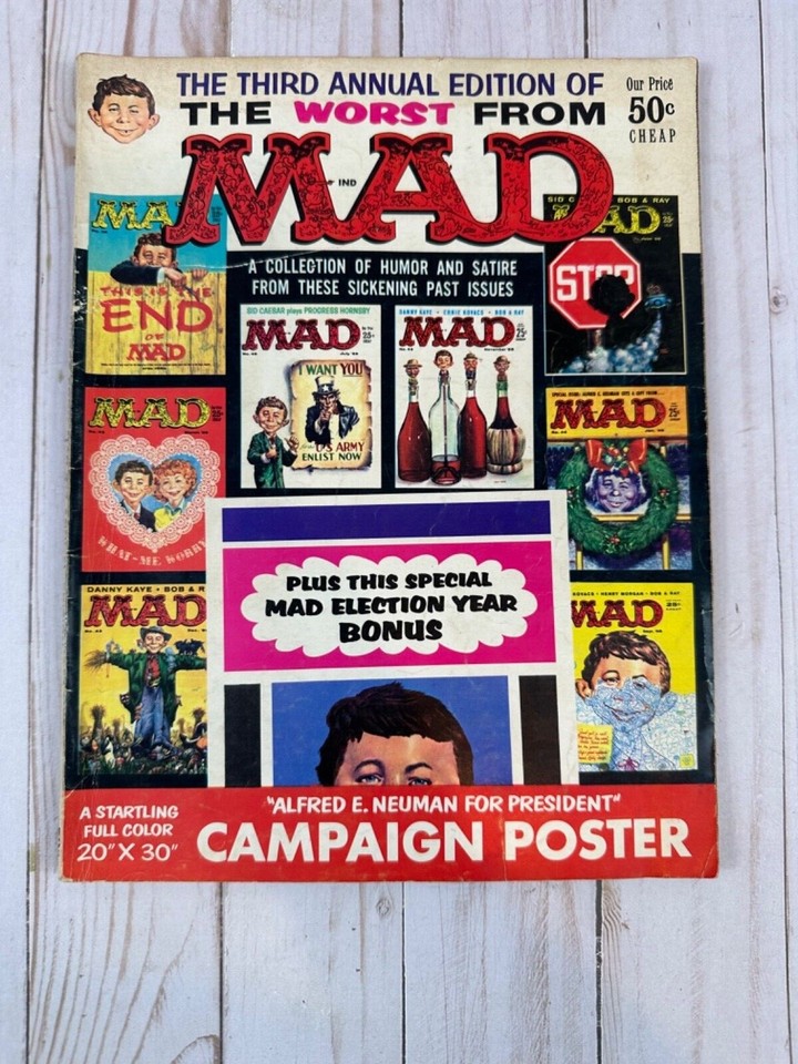 Vintage MAD Magazines!! 1958-1963, Some with Rare Inserts! Choose Your ...