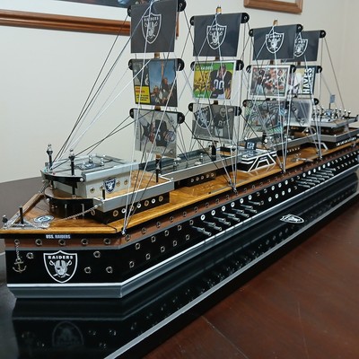 Las Vegas Raiders Championship built to Order wooden ship unique ...
