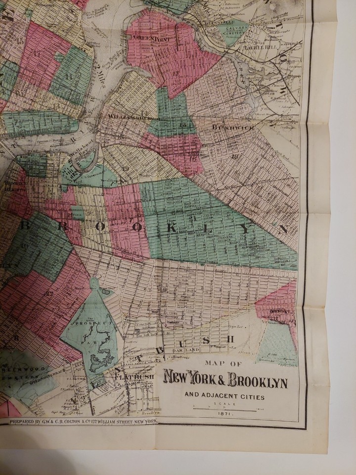 Metropolis Explained & Illustrated New York City 1871 w Hand-Colored ...