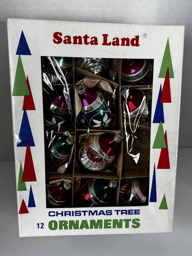 Vintage Santa Land Hand Decorated Christmas Tree Ornaments | eBay