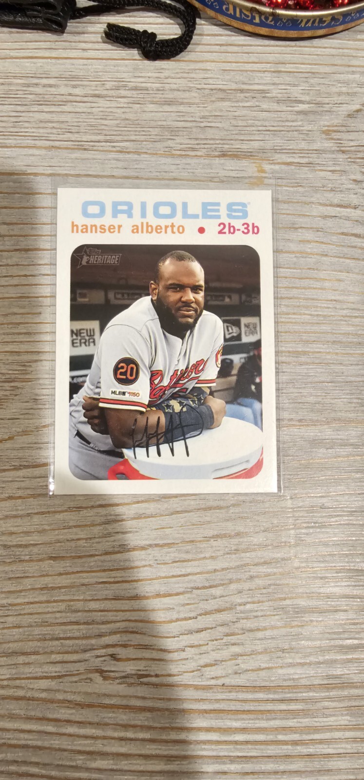 2020 TOPPS Heritage Hanser Alberto White Border Variation #396 /50 | eBay