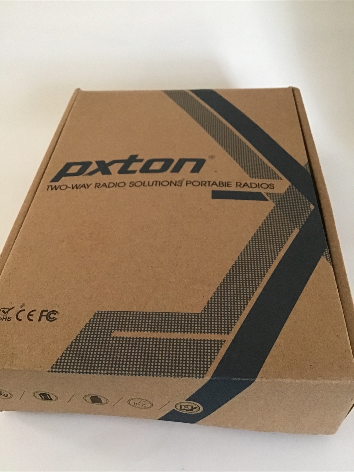 Pxton Black Two-Way Portable Radio Communication VHF UHF FM Transceiver ...