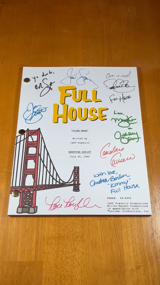 Full House Script Signed- Autograph Reprints- The Tanner Family | eBay