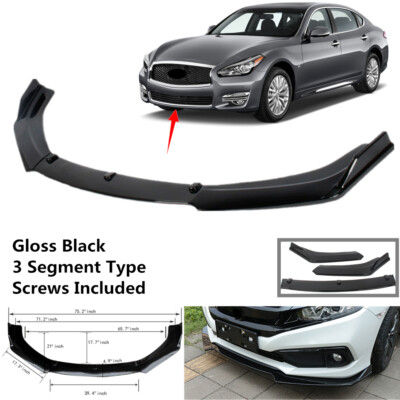 Add-on Universal Fit For Infiniti Q70 2015-2019 Front Bumper Lip ...
