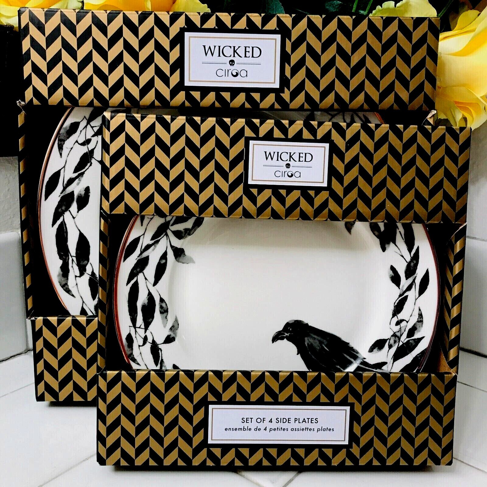 CIROA Wicked Halloween Crow Raven Salad / Appetizer Side And Dinner, 8 ...