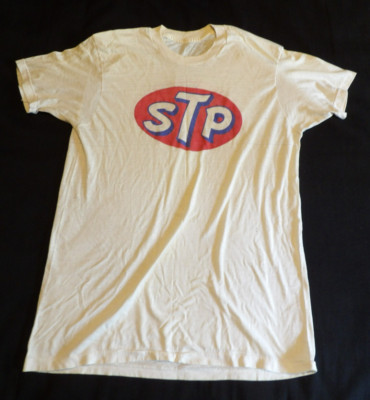 Vintage 1960s70s STP Gas & Oil Treatment Front/Back Logo T-Shirt SM/Med ...