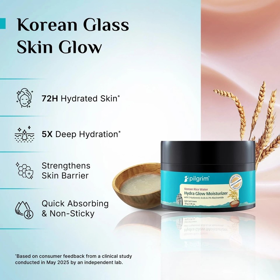 Pilgrim Korean Rice Water Hydra Glow Moisturizer 50gm | eBay Australia