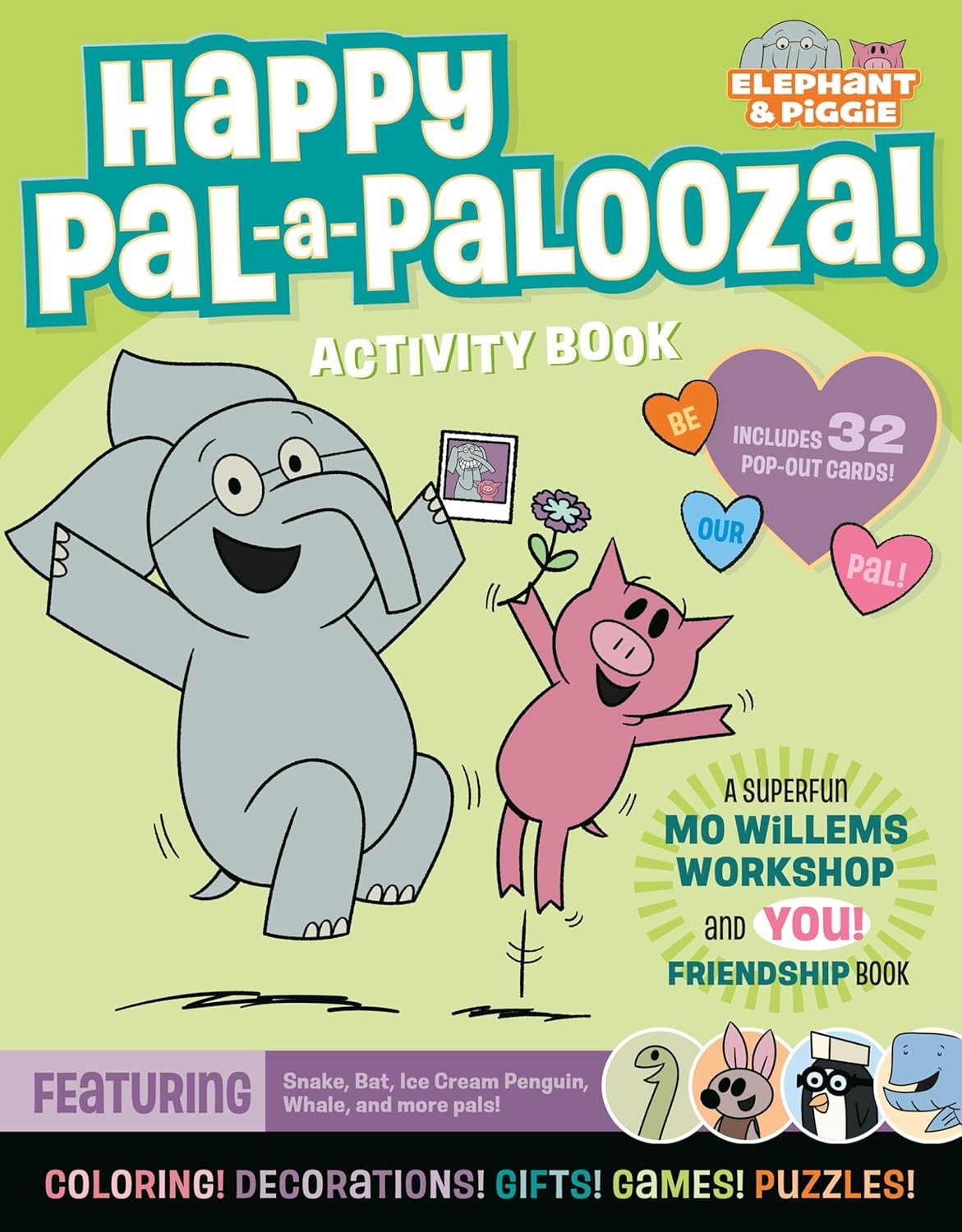 Happy Pal-A-Palooza! : An Elephant and Piggie Activity Book by Mo ...