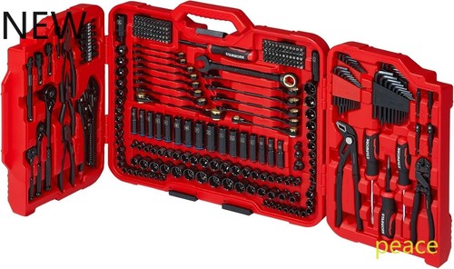 TRUE MECHANIC 312-P Mechanics Tool Set and Socket Set, Professional ...