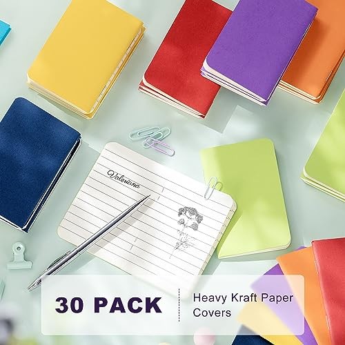 Pack Bulk Pocket Notebook 2.5" x 4" Mini Notebooks Small Wallet 30 ...