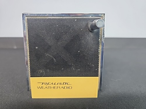Vintage Realistic Cube Weather Radio Model 12-1818A Used Please READ ...