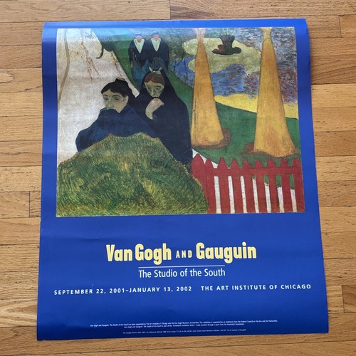 Vintage 2002 Art Institute Chicago Vincent Van Gogh & Gauguin Poster ...