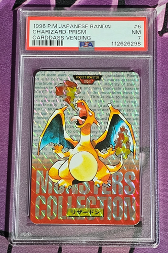 Charizard Pokemon 1996 Prism Bandai Carddass Vending Red Japanese #6 PSA 7 | eBay