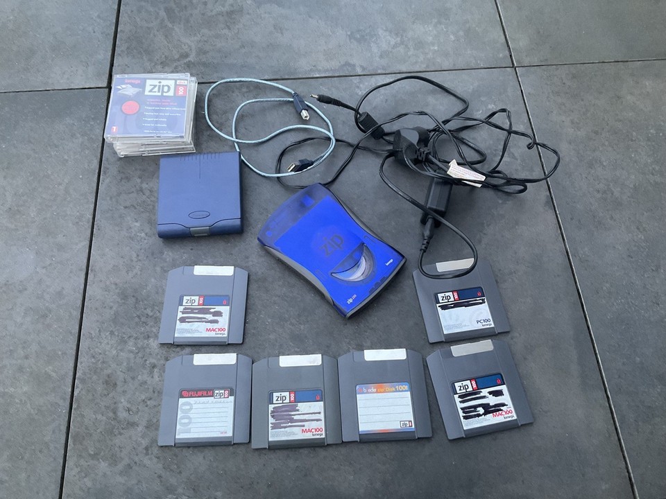 Iomega Zip Drive 250Mb USB External Portable Zip Drive Working with 5 ...