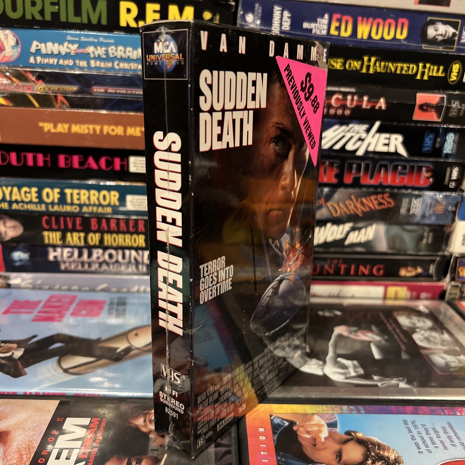 Sudden Death 1995 VHS Re-Sealed Rental Jean-Claude Van Damme Action ...