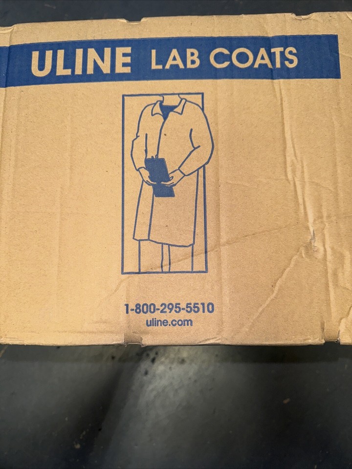 Case Of 3 Layer Uline Lab Coats White Color. 25 Pc/case Size 3xl | eBay