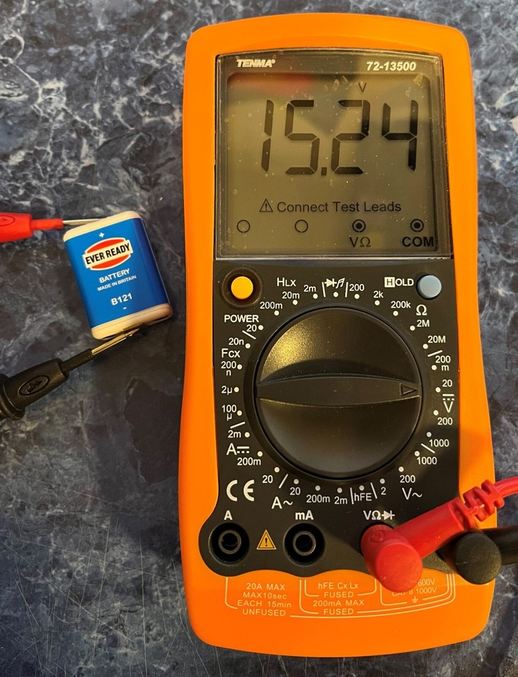 Refillable 15v B121 Battery Adapter for AVO Avometer (BLR121) | eBay