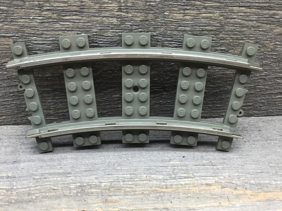 LEGO 9V Train Tracks in Dark Gray (Select ONE) curved or strait 4520 ...