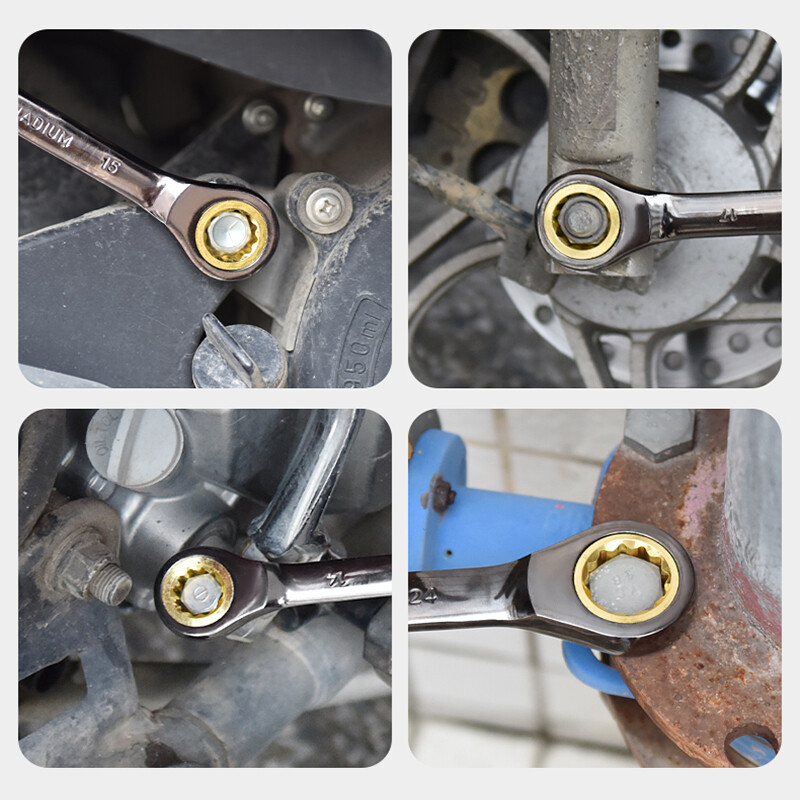 Ratchet Spanner Combination Fixed & Flexi 6 - 32mm Different Sizes Tool ...