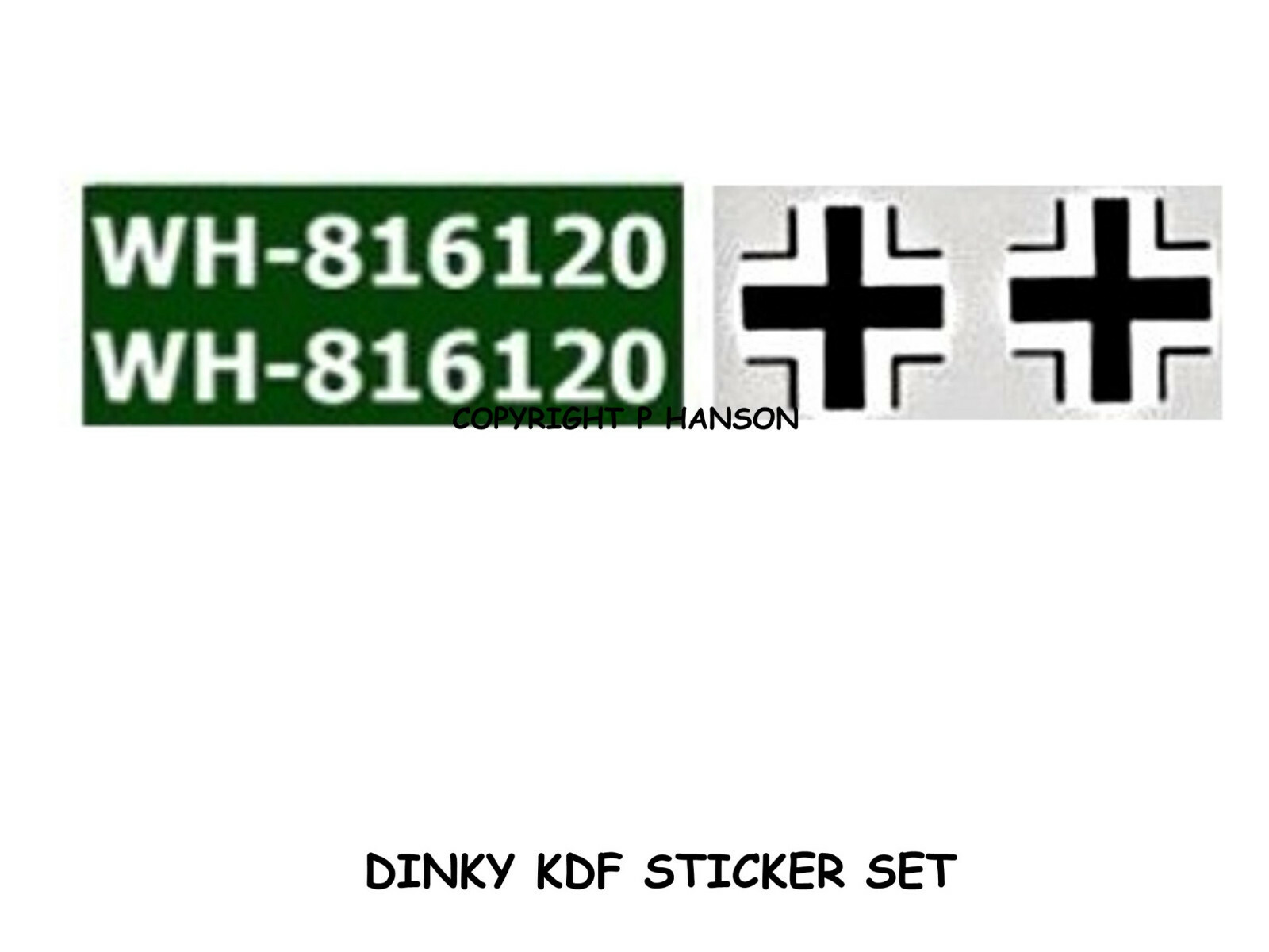DINKY KDF STICKER SET | eBay UK