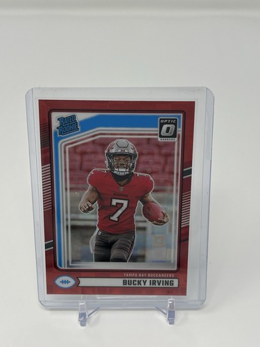 2024 Panini Donruss Bucky Irving Red Pandora Optic Rated Rookies ...