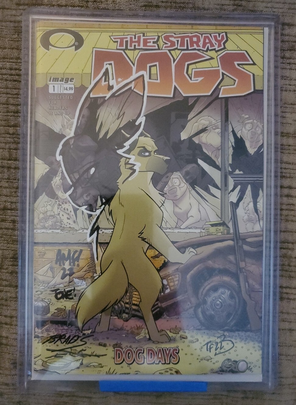 Stray Dogs Dog Days #1 Walking Dead Homage Comics Vault - 4X Signed ...