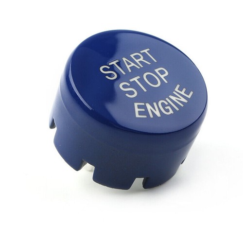 Blue Start Stop Engine Switch Button Cover For BMW F20 F30 F10 F01 F25 ...