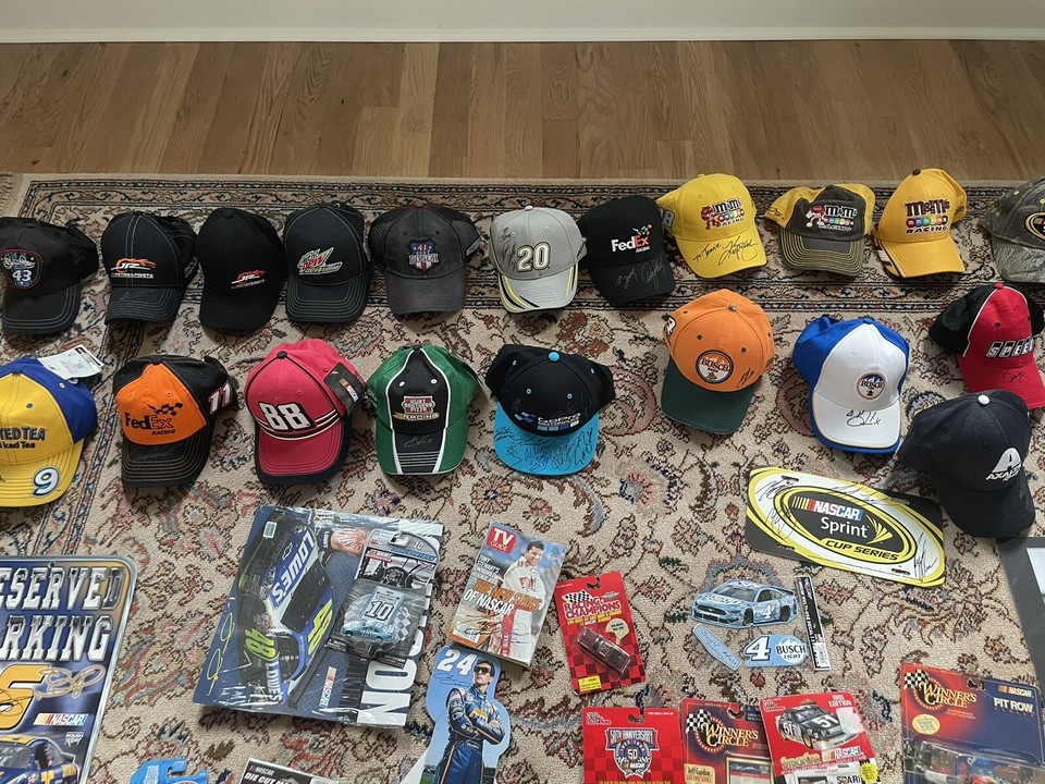Massive NASCAR Memorabilia, **SIGNED** Hats and Posters | eBay