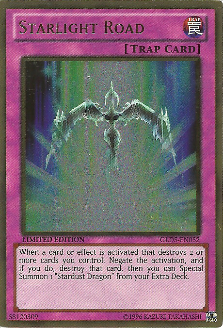 Starlight Road - GLD5-EN052 - Gold Rare - Limited Edition LP YuGiOh ...