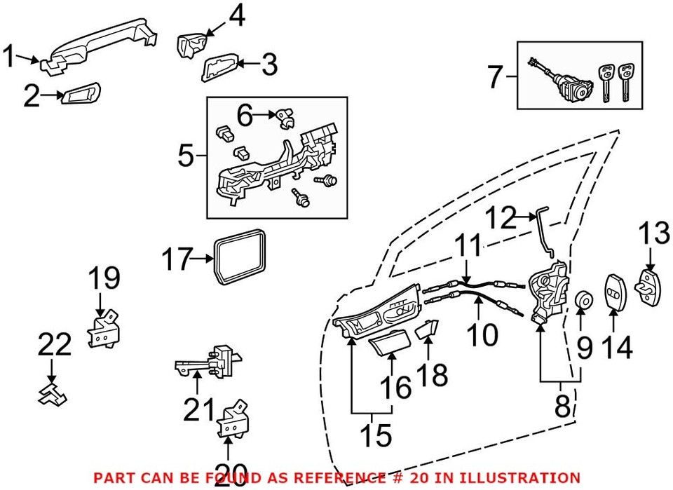 Genuine OEM Front Passenger Right Lower Door Hinge for Lexus 6873002080 ...