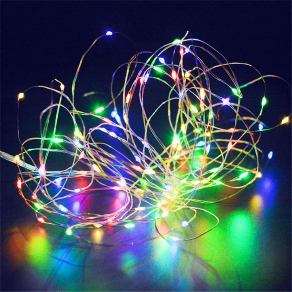1m 10LED Fairy Lights Copper Wire String Christmas Party Home Decor ...