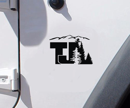 2 of ZJ tree mountain Decal Decals Stickers | eBay
