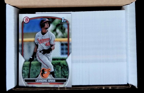 250x LOT - LEANDRO ARIAS ORIOLES RC 1st card 2023 BOWMAN PROSPECTS #BP ...