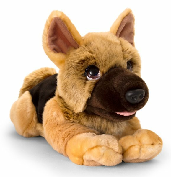 Keel Toys Signature Puppies 47cm Alsatian Dog Cuddly Soft Toy Sd2534 ...