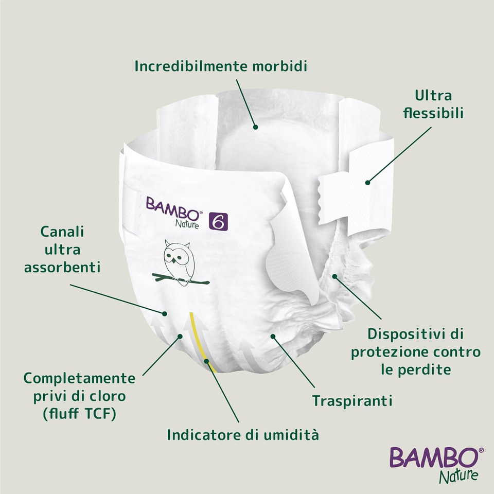 Pannolini per Bambini Taglia 6 (16+ Kg) - 20 Pannolini Premium Con ...