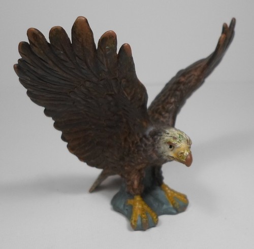 SCHLEICH 2001 #16707 BALD EAGLE SPREAD WINGS 3.5" PVC FIGURE FIGURINE ...