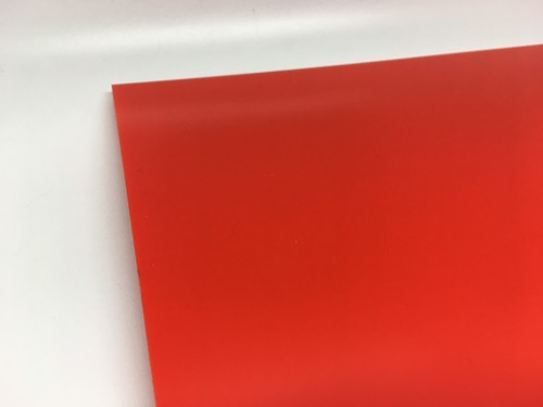 Candy Orange Red Translucent Acrylic Plexiglass sheet 1/8" x 6" x 12 ...