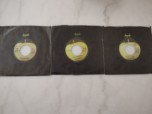 THE BEATLES LOT OF 3-7" / "HEY JUDE" ~ "LADY MADONNA" ~ "TICKET TO RIDE ...