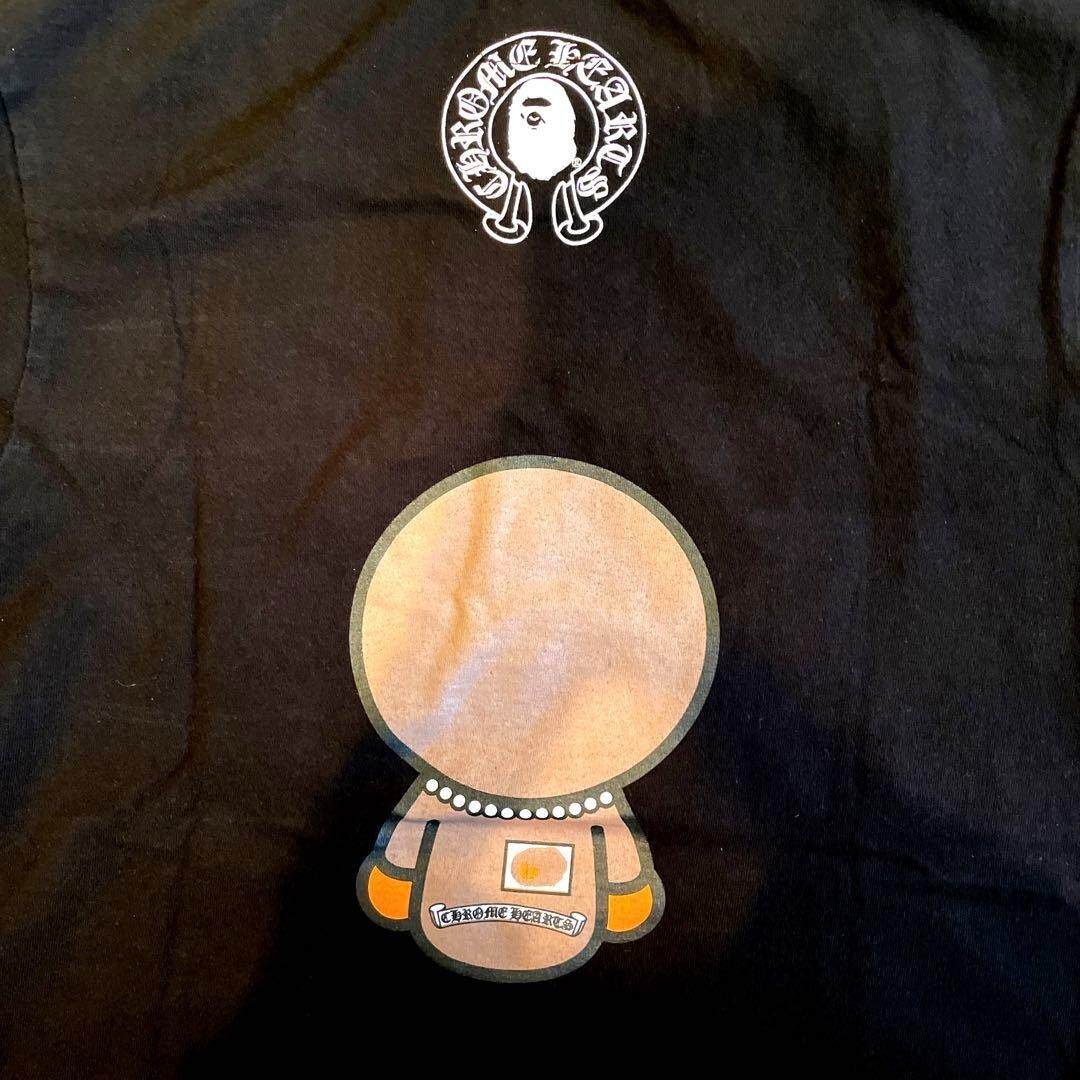 Chrome Hearts X A Bathing Ape Bape Collab T-shirt Bla… - Gem