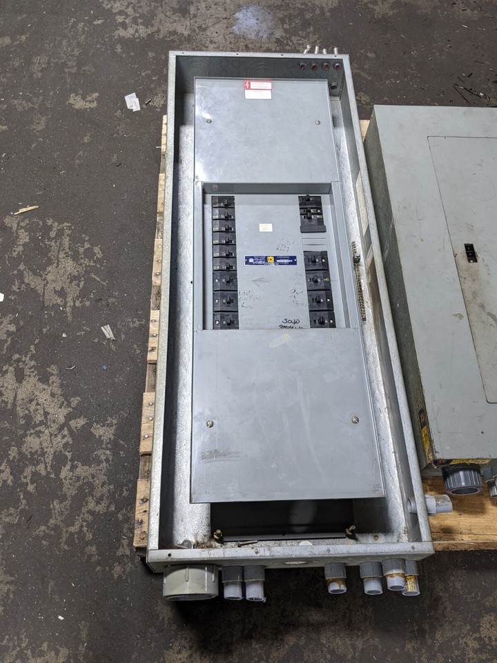 Square D NQOB Panelboard 400 AMP 120/208V 3 Phase 4W 42 Space Box MH53 ...