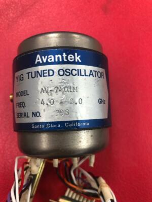 Avantek AV-7401M 4.0-8.0 GHz YIG Tuned oscillator { 1} | eBay