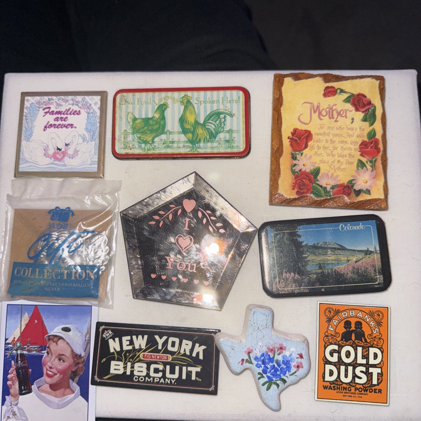 Vintage Magnet Lot of Kitchen Fridge Magnets Souvenir Novelty Kitsch ...