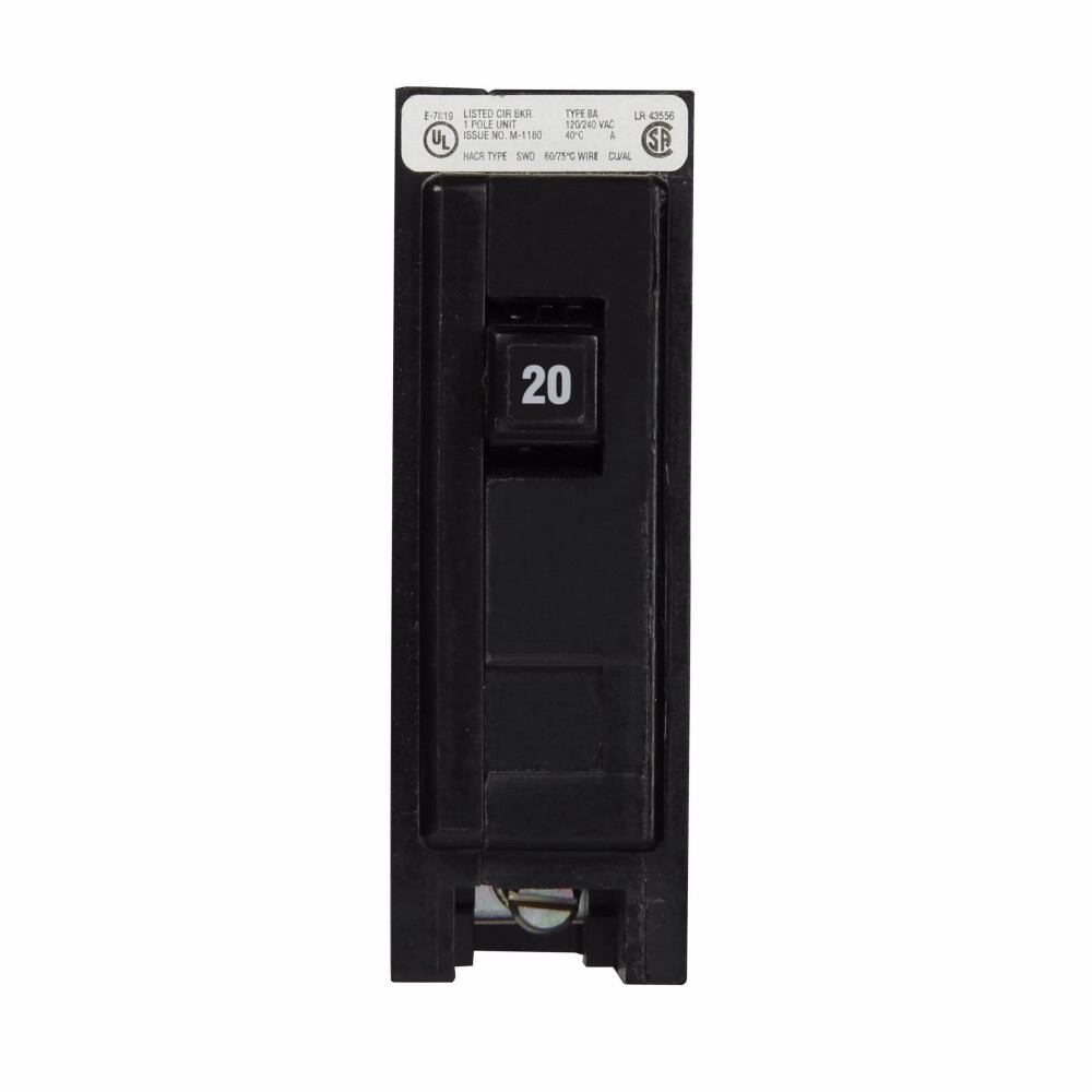 EATON BAB1020 QuickLag Circuit Breaker 120/240VAC 20A 1-Pole | eBay