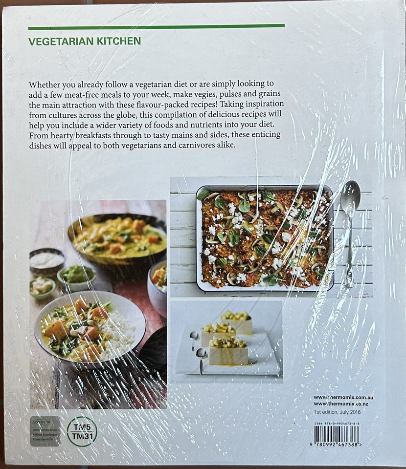 Thermomix Vegetarian Kitchen Recipe Cookbook TM5 TM31 NEW SEALED | eBay