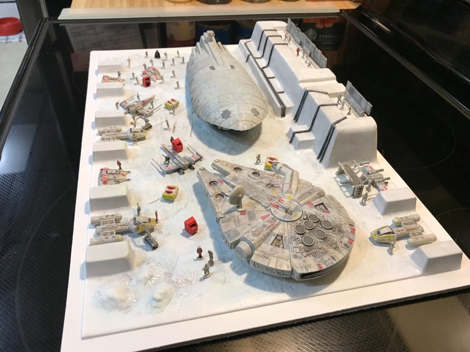 AMT Star Wars Rebel Base Model Kit Pro Painted | eBay